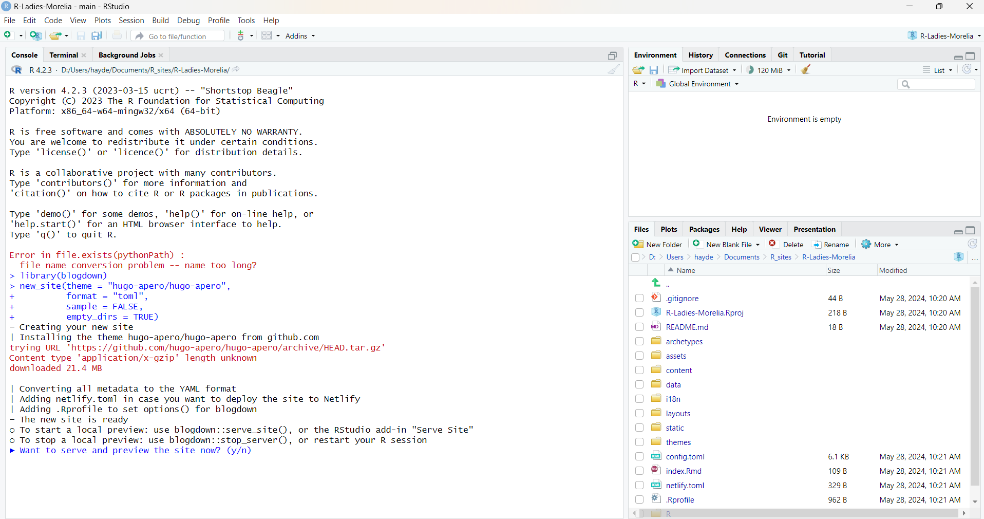 Crea tu página web | R-Ladies Morelia